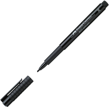 Ручка капиллярная "Рitt Pen" чёрная soft calligraphy 2мм sela FC167892 ...